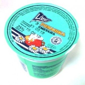 Sour Cream Smetana Romashka 25% 350g