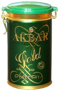 Akbar Green tea, in metallic tin 300gr