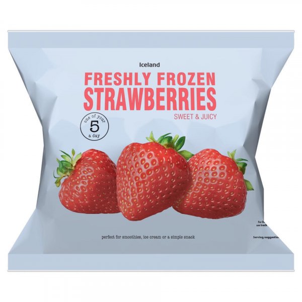 Iceland Freshly Frozen Strawberries 550g